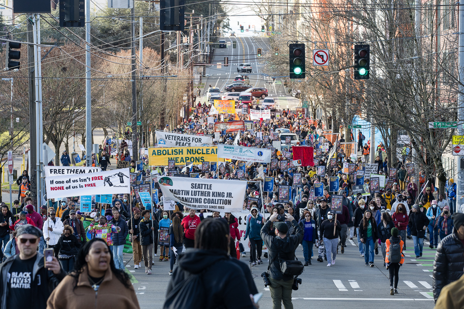 Photos of the 40th MLK Day March ‣ Hardly Raining